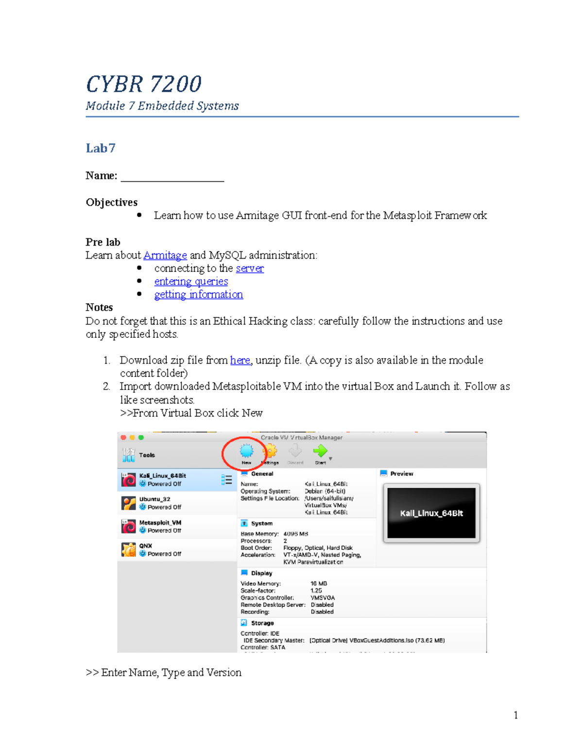 Module 7 securing enterprise - CYBR 7200 Module 7 Embedded Systems Lab ...