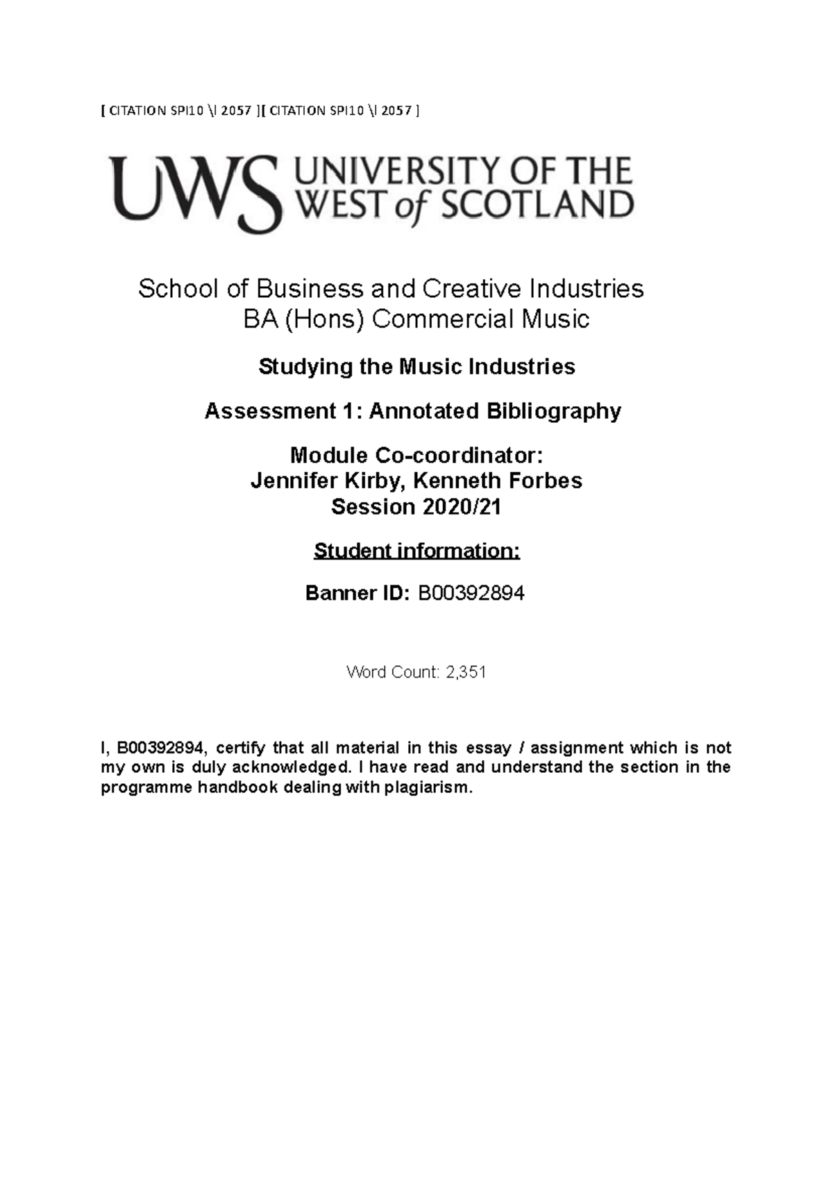 SMI Assessment 1 - [ CITATION SPI10 \l 2057 ][ CITATION SPI10 \l 2057 ...