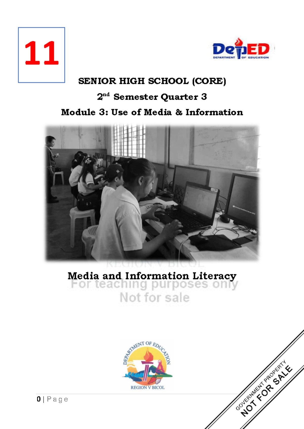 MIL Module 3 ien - SENIOR HIGH SCHOOL (CORE) 2 nd Semester Quarter 3 ...