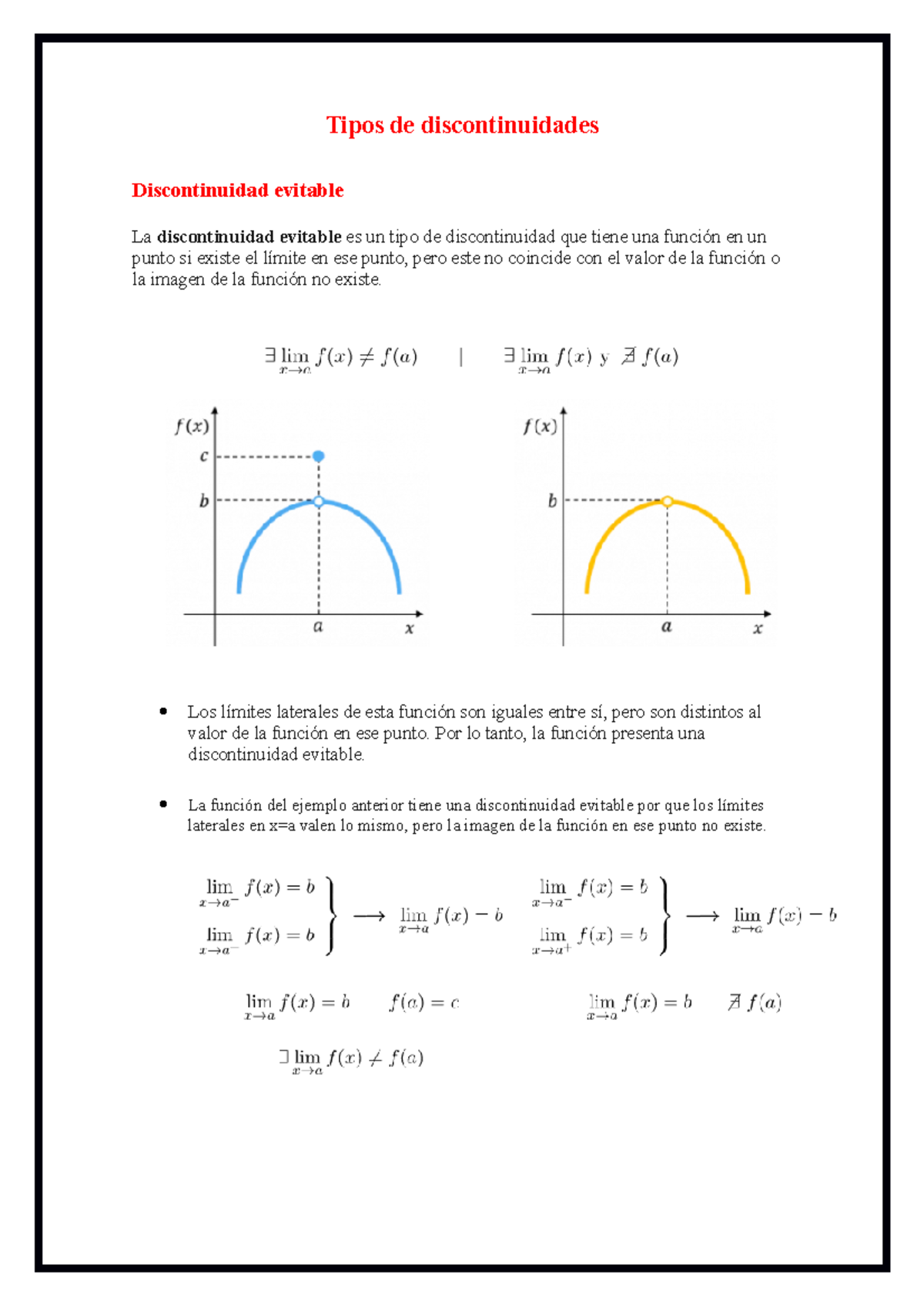 Tipos de discontinuidades en informatica - Tipos de discontinuidades ...