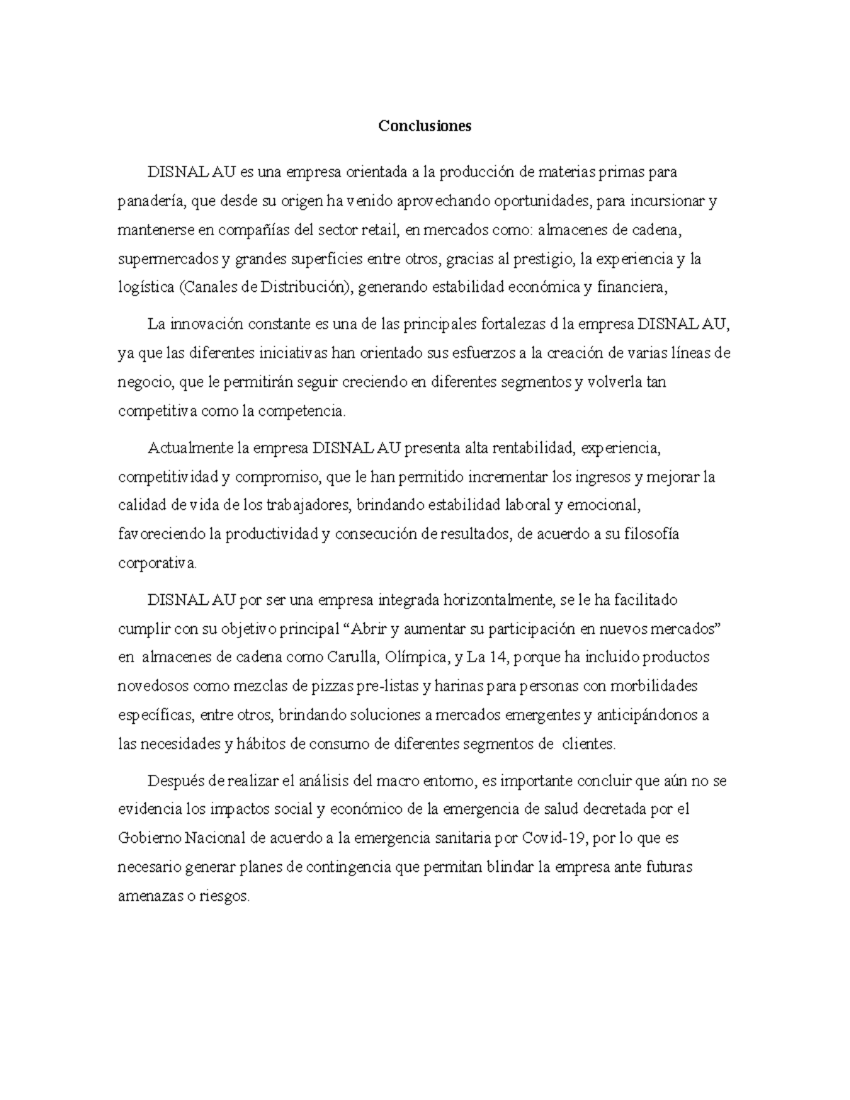 Conclusiones 3E - Concluisones creatividad e innovacion empresas ...