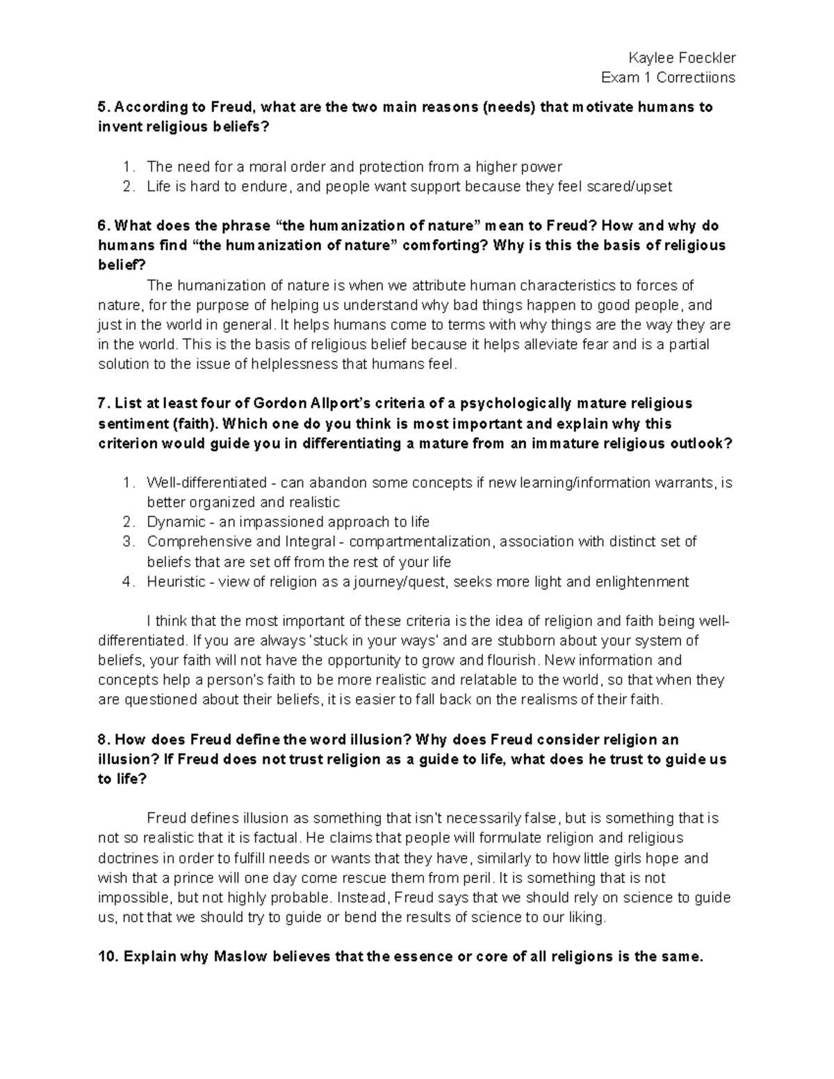 RLS Exam Revisions - Exam questions and revision answers - Kaylee ...