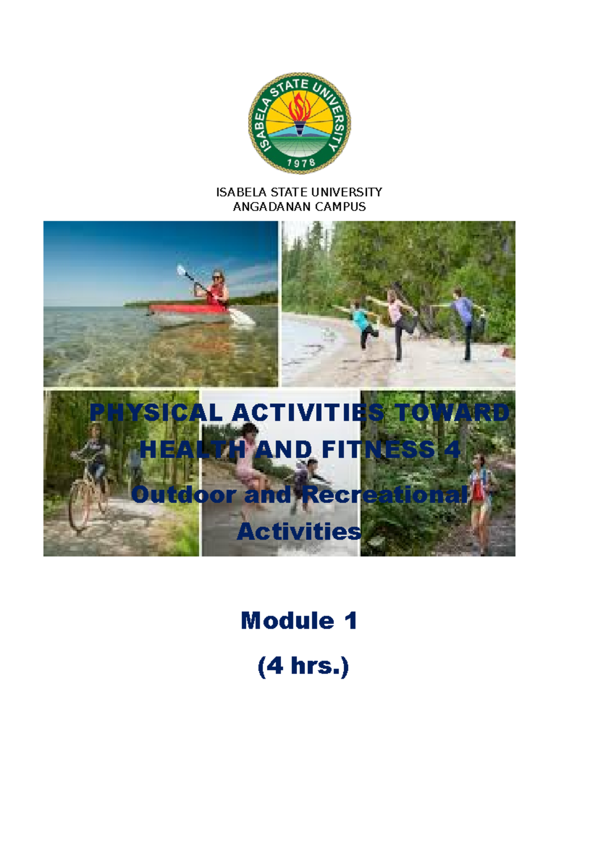 Module-PE 04 - A help to those struggles - ISABELA STATE UNIVERSITY ...