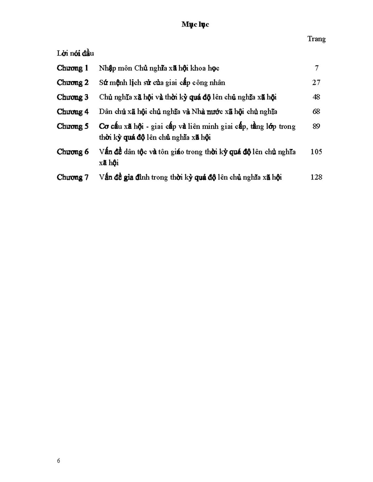 Giáo trình Cnxhkh từ trang 4-66 - M c l c Trang L i n u Nh p môn Ch ngh a x h i khoa h c 7 S m ...