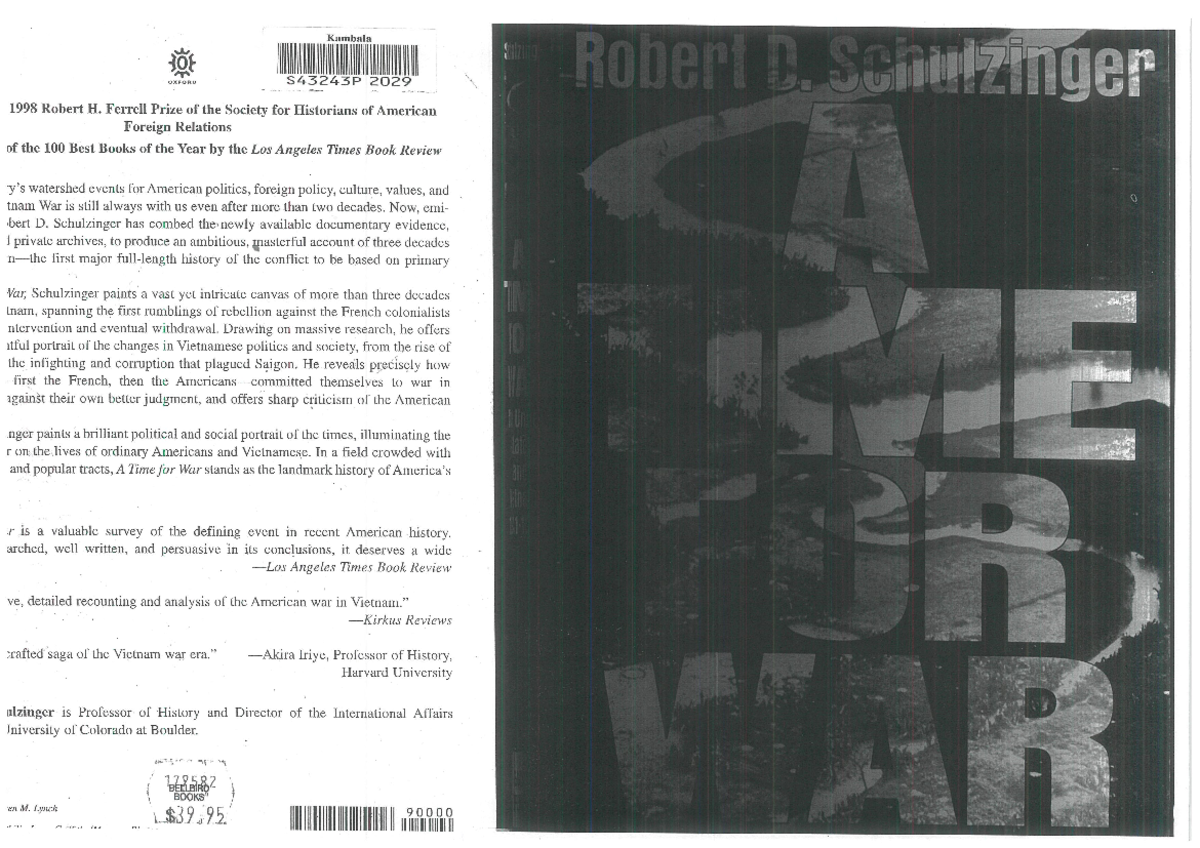 Robert Schulzinger A Time for War pages 113- 123 - Kambala Robert ...