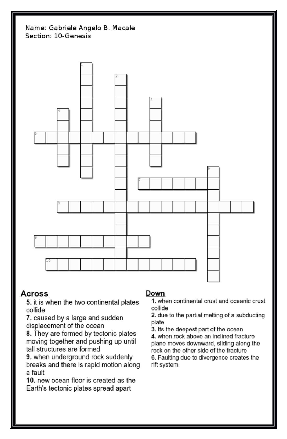 Crossword science - idk ?maybe i need premium - Bachelor of Science and ...