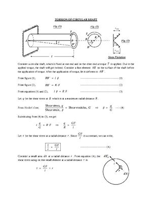 Deformation of simple bars under axial load Deformation of bodies - If ...