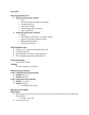 120N study guide - 120N STUDY GUIDE The sections of this document will ...