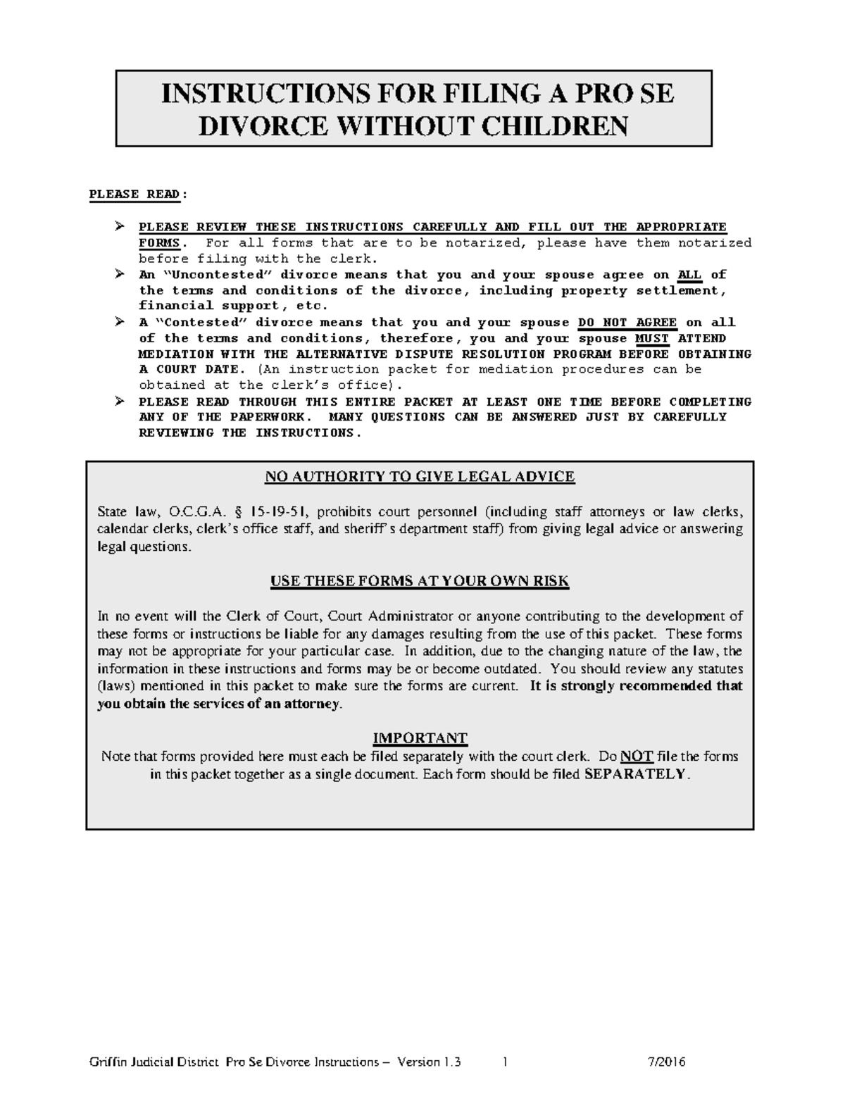 Vdocument - ..... - PLEASE READ: PLEASE REVIEW THESE INSTRUCTIONS CAREFULLY AND FILL OUT THE ...