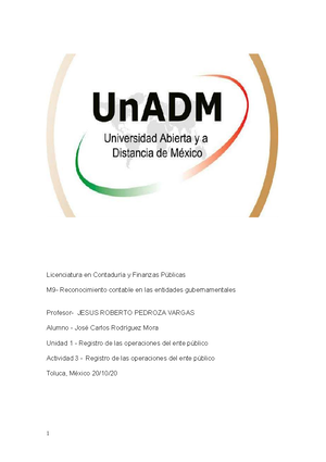 Módulo 16 - tarea - Módulo 16. Asignación de recursos federales a los ...
