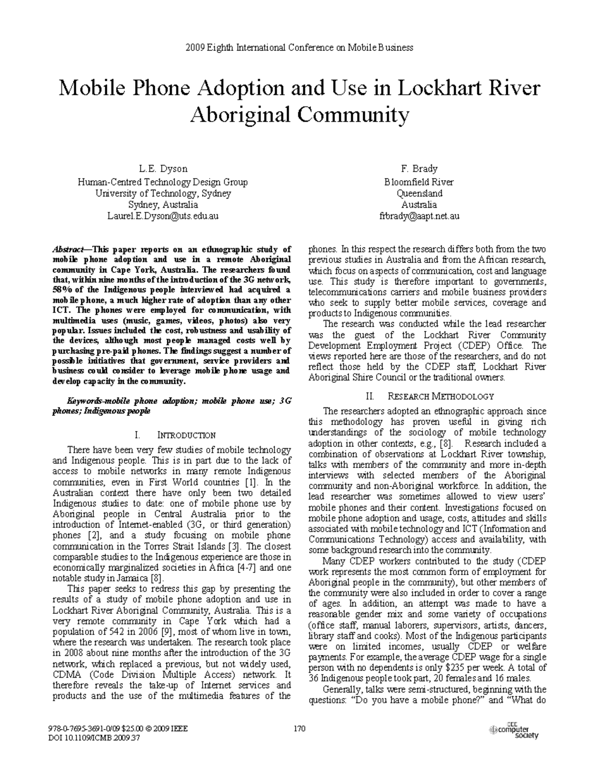 Wk6 example 3 Mobile Phone Adoption - Mobile Phone Adoption and Use in ...