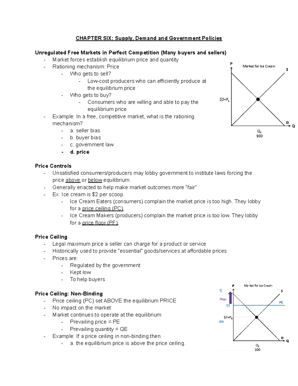 Chapter 6 Economics - Professor Chandini lecture notes with poll ...