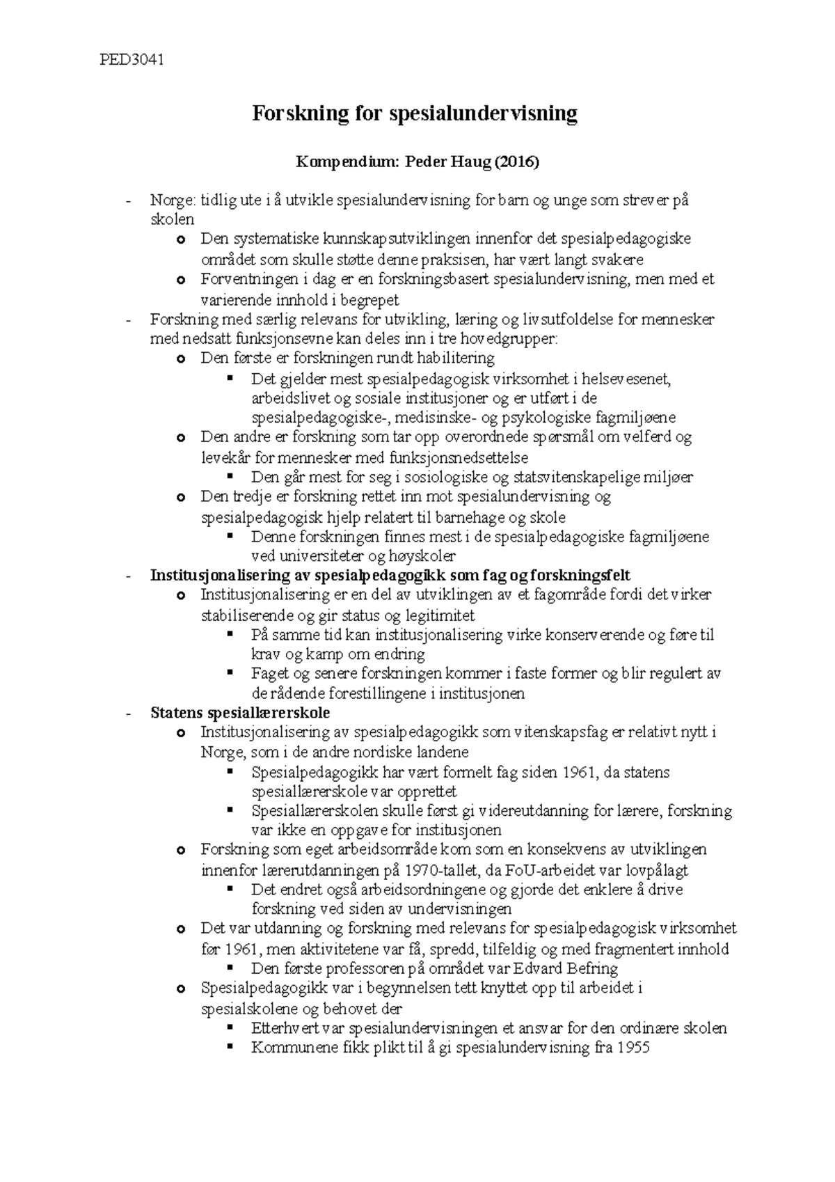 Forskning for spesialundervisning - Forskning for spesialundervisning ...