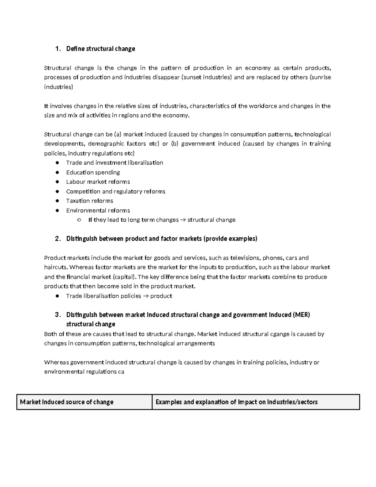 Structural change - Define structural change Structural change is the ...