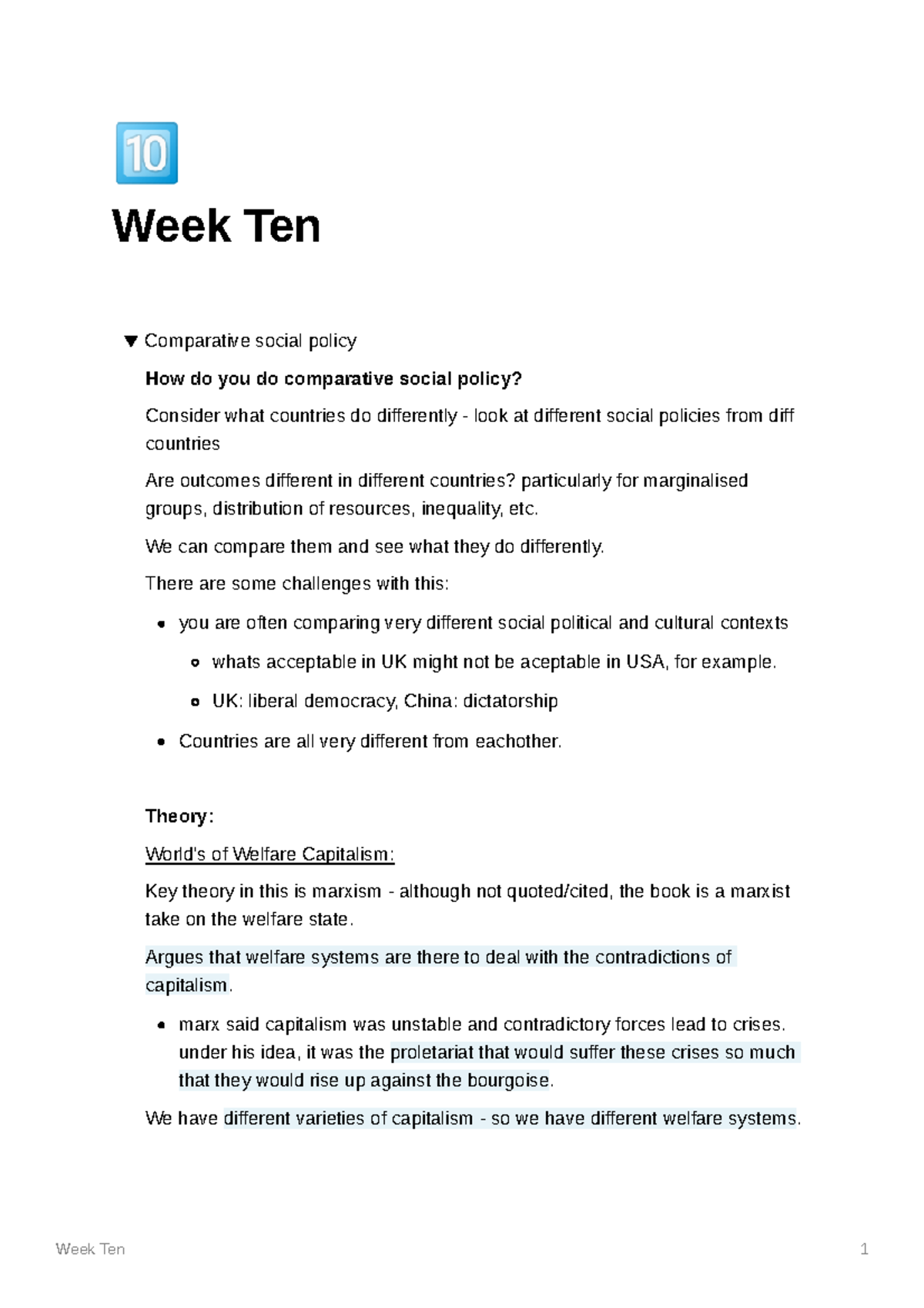 Comparative social policy (Germany and ROI examples) - 🔟 Week Ten ...