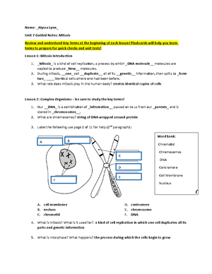 Comprehension Test Answer Sheet - IDS 102 Name _Zaria Townsend Reading ...