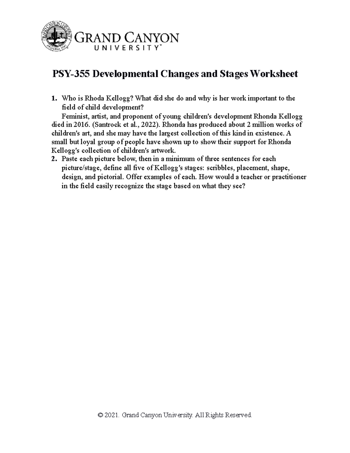 PSY-355-RS-Developmental Changesand Stages Worksheet - PSY-355 ...