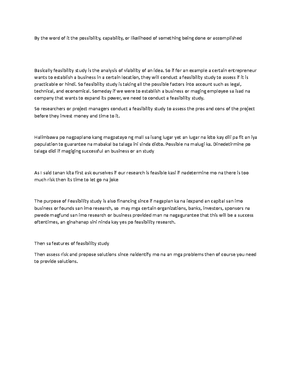 Script reporting pr1 - By the word of it the possibility, capability ...