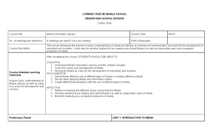 CCS0003 - Computer Programming 1 (Lec) Syllabus - COURSE CODE COURSE ...
