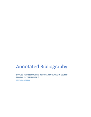 [Solved] Submit your Annotated Bibliography here This document must ...