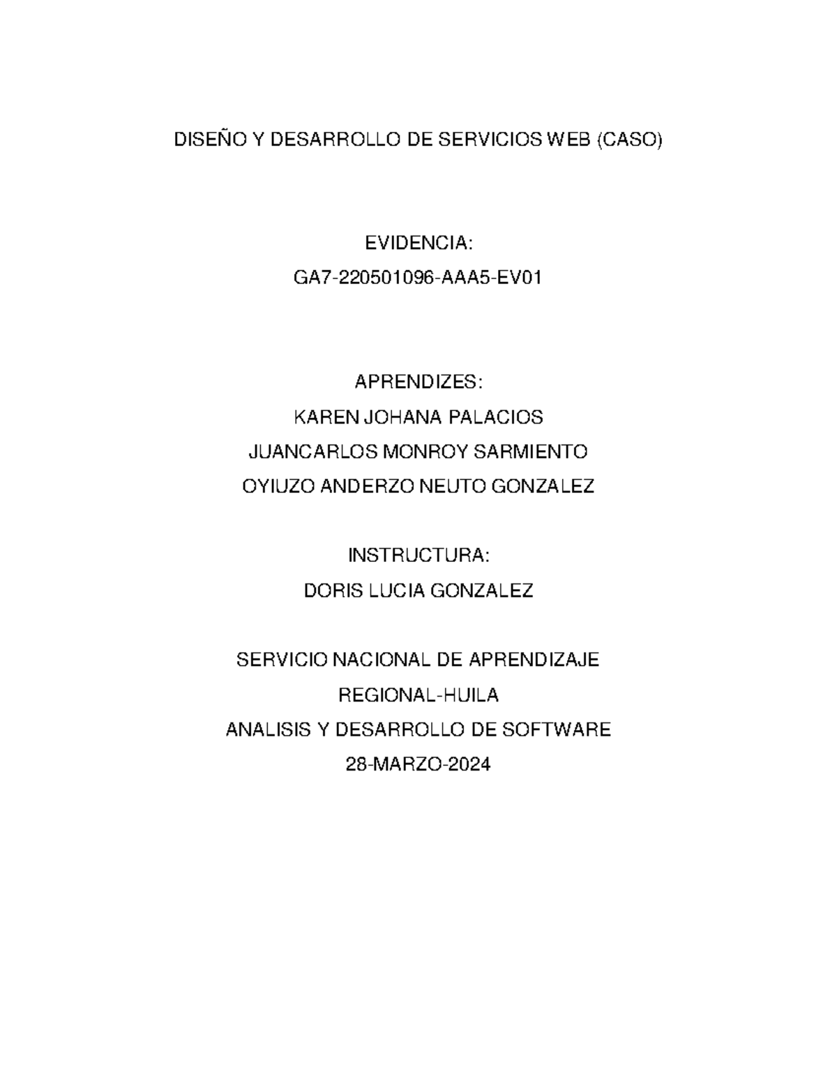 Ga7 220501096 Aaa5 Ev01 Diseño Y Desarrollo De Servicios Web Diseño Y