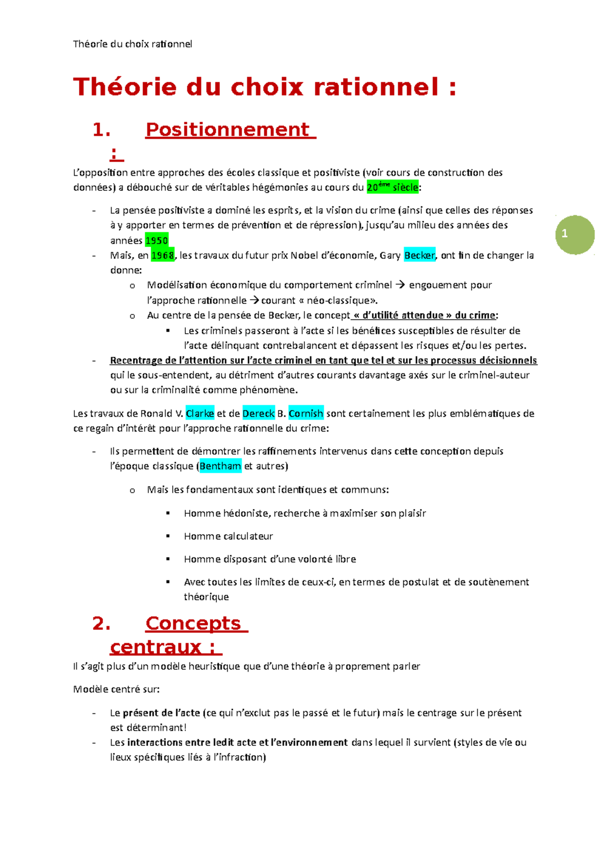 Théorie du choix rationnel - L’opposition entre approches des écoles ...