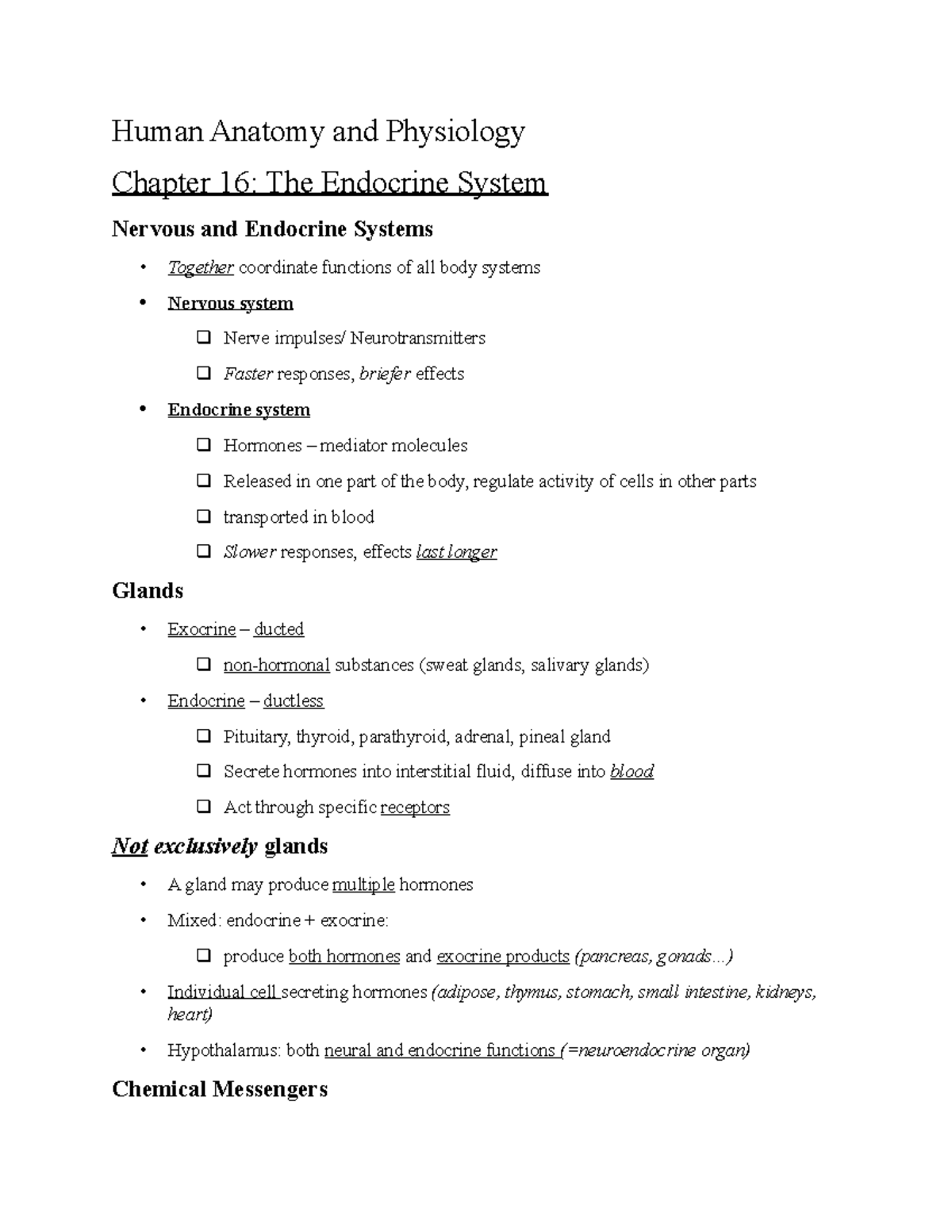 Human Anatomy and Physiology Chapter 16 part 1 - Human Anatomy and ...