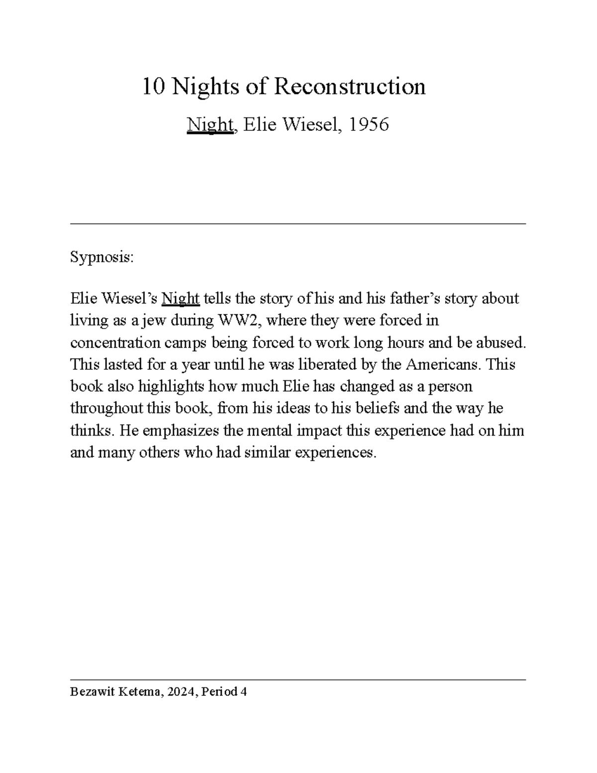 10 Nights of Reconstruction-Blackout Poetry - Google Docs - 10 Nights ...