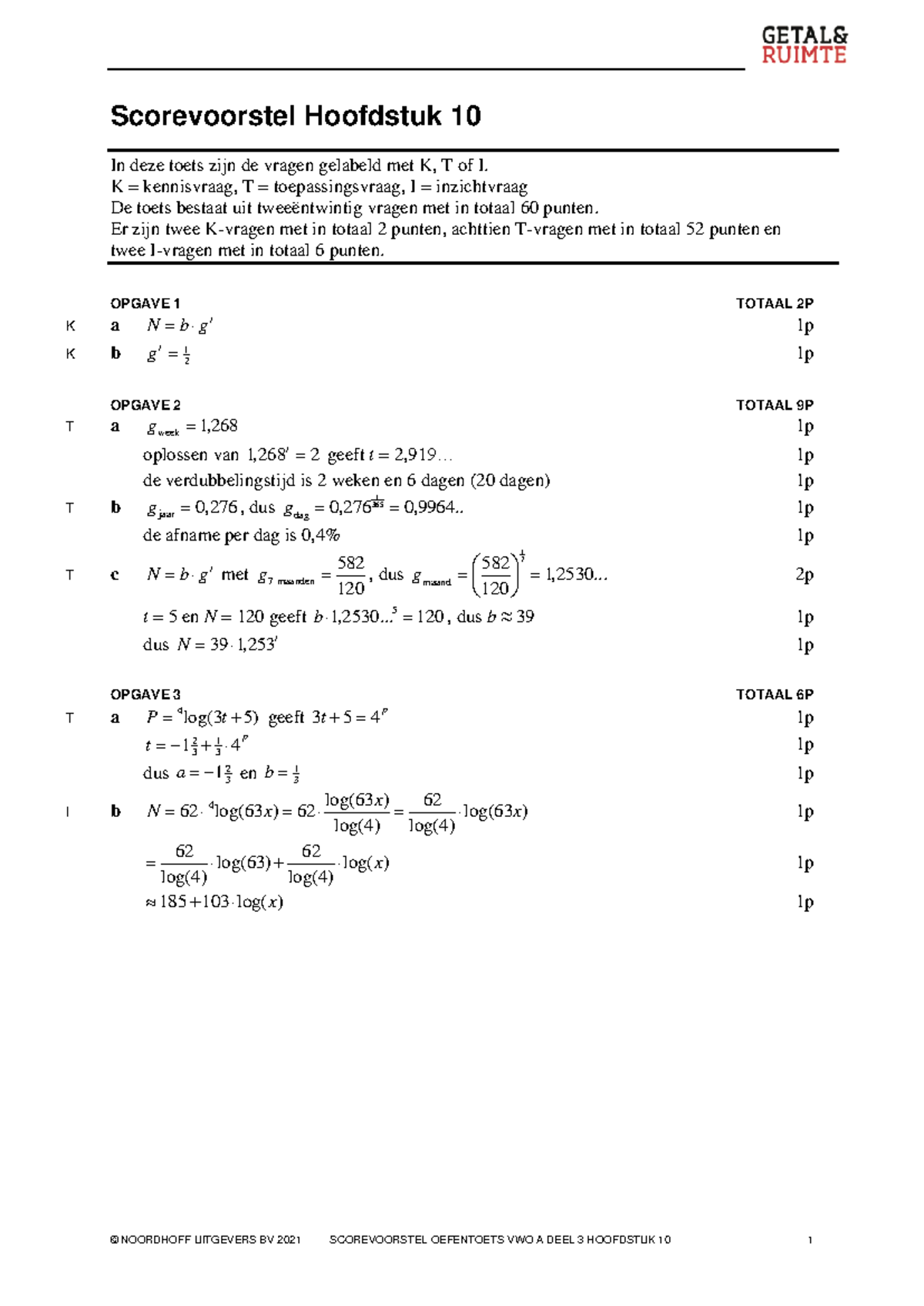 Oefentoets H10 (tm kern 4) - antwoorden - © NOORDHOFF UITGEVERS BV 2021 SCOREVOORSTEL OEFENTOETS ...