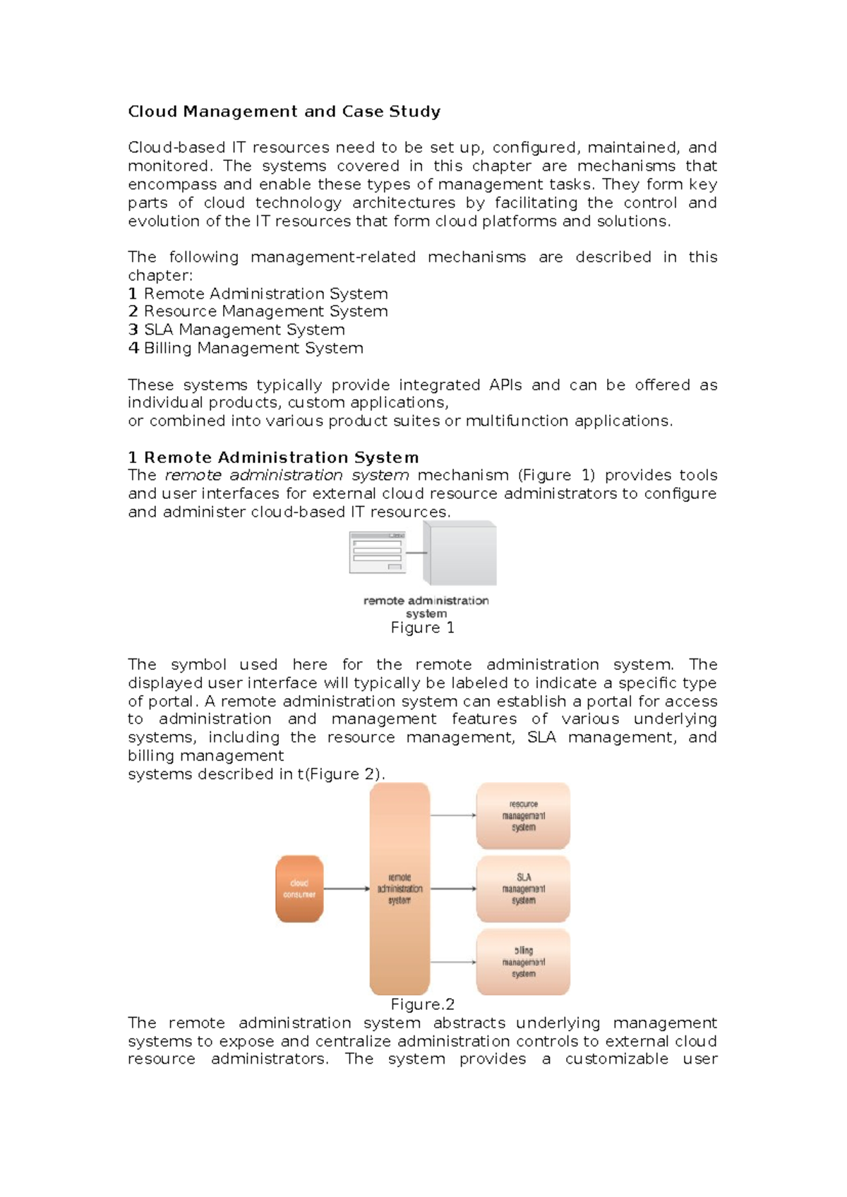 Cloud Management and Case Study - Cloud Management and Case Study Cloud-based IT resources need ...