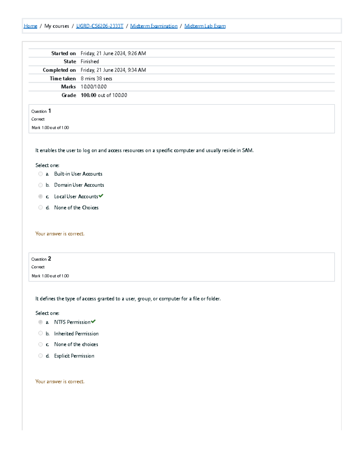 Principles-of-OS-Midterm-Lab-Exam -Attempt-review-Andrea - Home / My ...