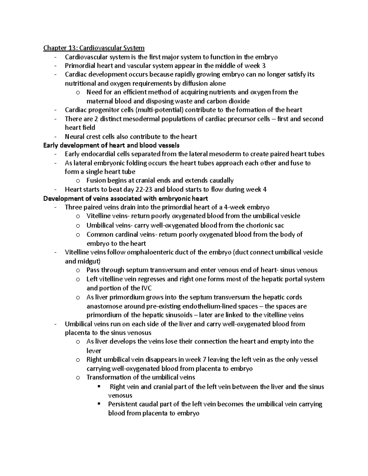 Chapter 13 Lecture Notes 13 Chapter 13 Cardiovascular System chapter-13-lecture-notes-13-chapter-13-cardiovascular-system