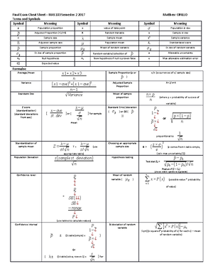 MAS183 ENTIRE UNIT NOTES - MAS183 unit notes CH 2 Types of data ...