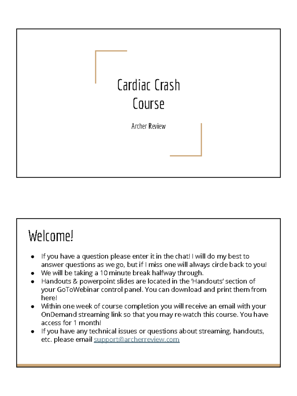 Cardiac Crash Course - cardiovascular ppt - Cardiac Crash Course Archer ...
