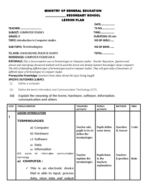 Computer Studies Syllabus Grades 10 to 12 - Republic of Zambia Ministry ...