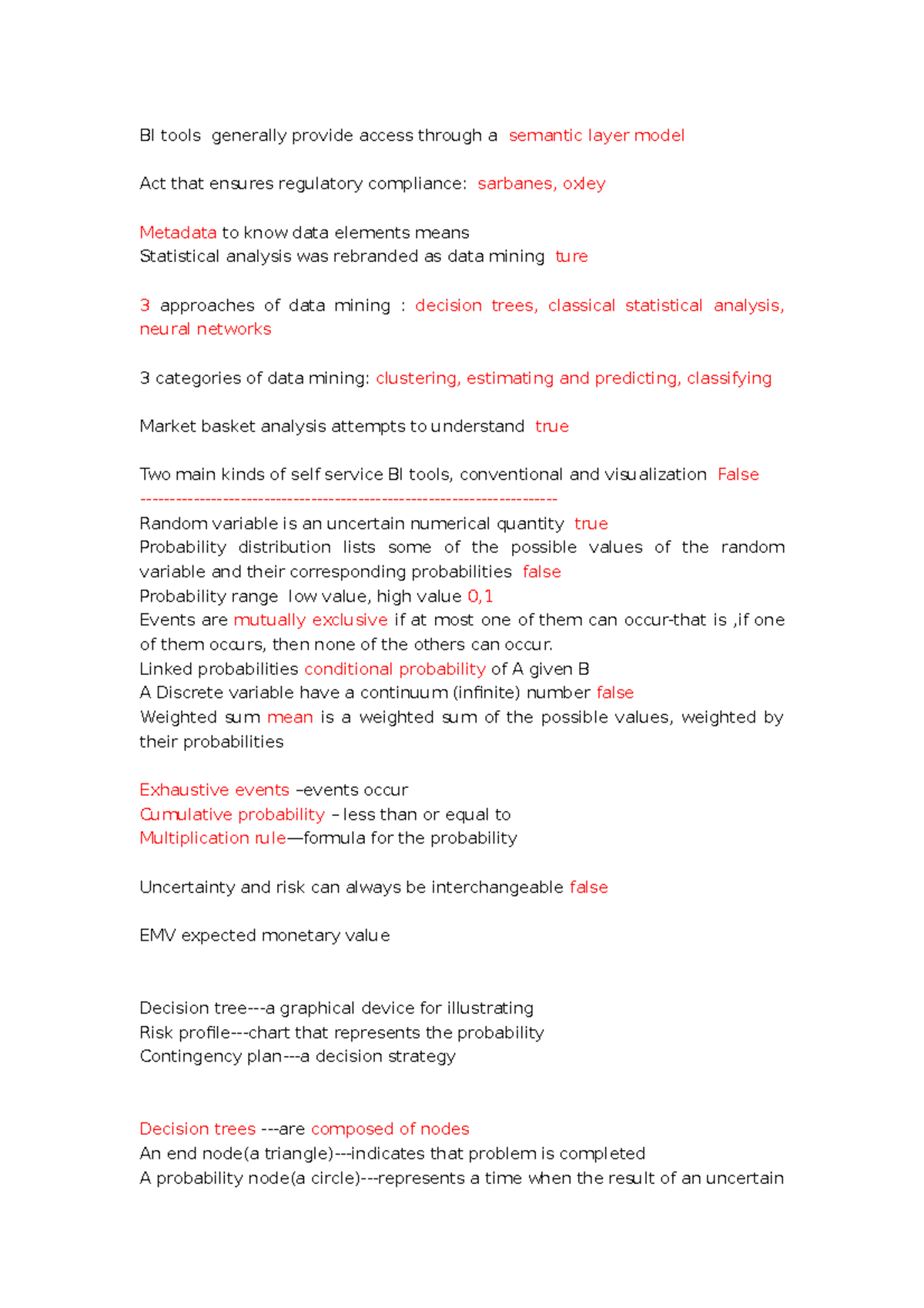 Big Data Quiz Answer Bi Tools Generally Provide Access Through A Semantic Layer Model Act That