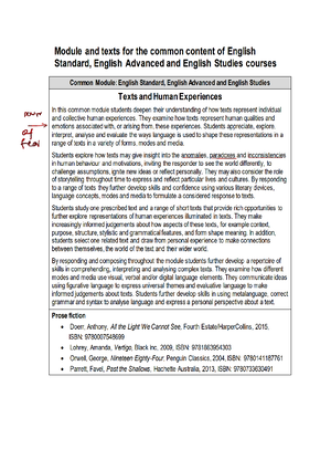 Specs & Slims - Preludes - SPECS Subject Matter (what experience does ...