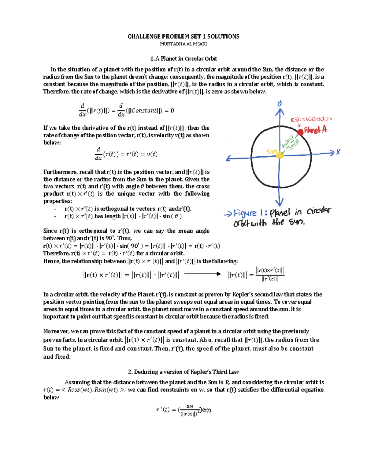 Math 32B - Professor Wong - Challenge Problem Set - CHALLENGE PROBLEM ...