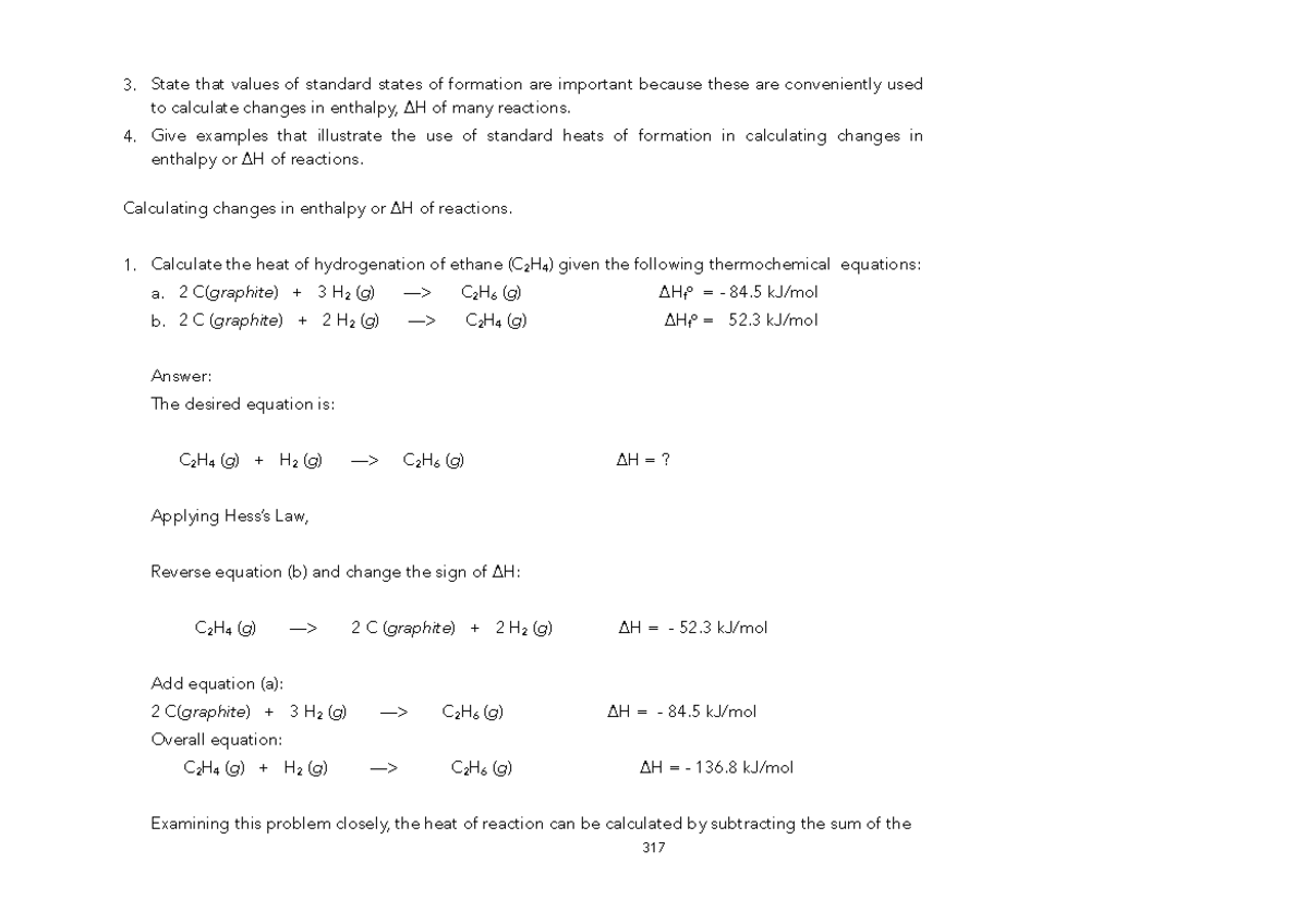 General Chemistry 2 (29) - State that values of standard states of ...