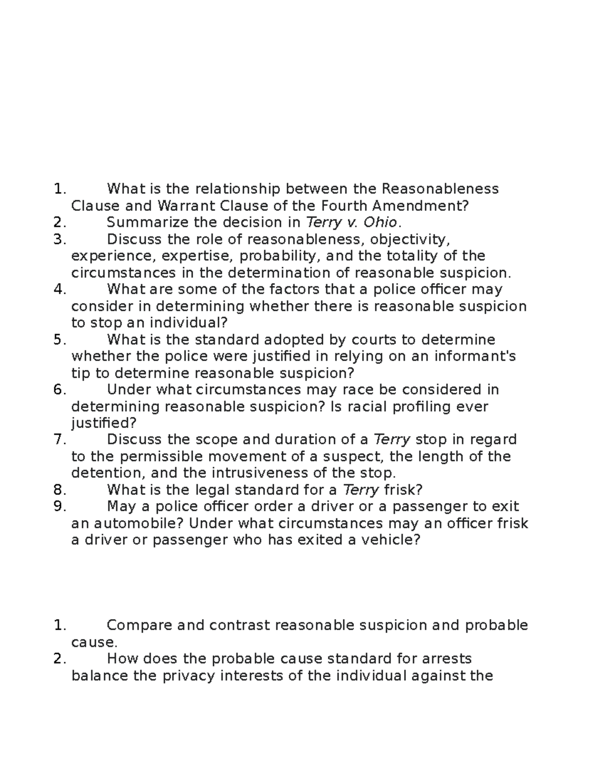 Discussion questions evidence&procedure - What is the relationship ...