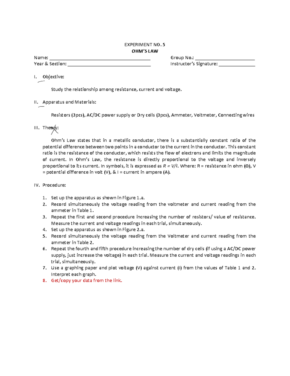 Experiment 5 - Ohm s Law - About how Ohms Law works and its principle ...
