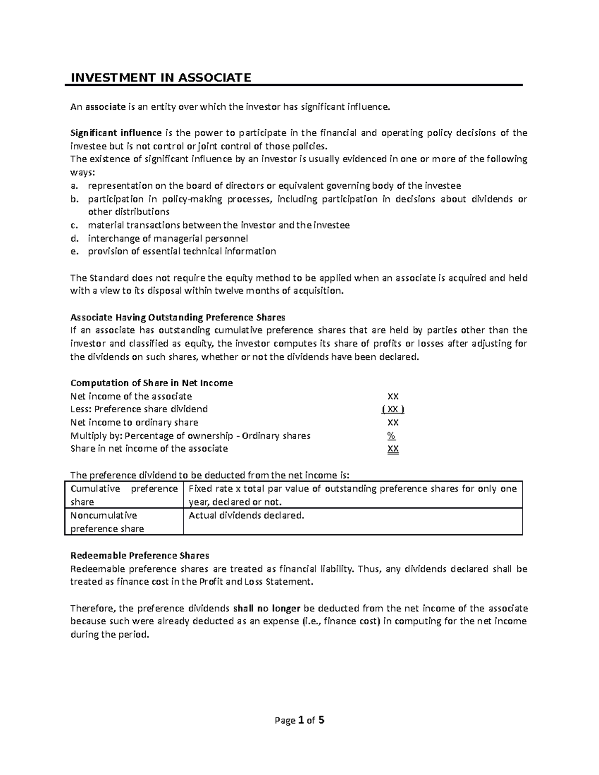 07 Investment in Associates - INVESTMENT IN ASSOCIATE An associate is ...