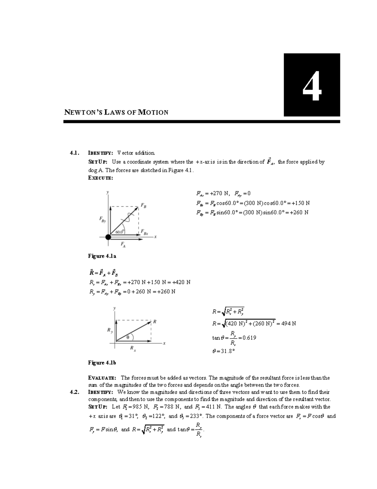 04 instructors solutions manual - 4. IDENTIFY: Vector addition. SET UP ...