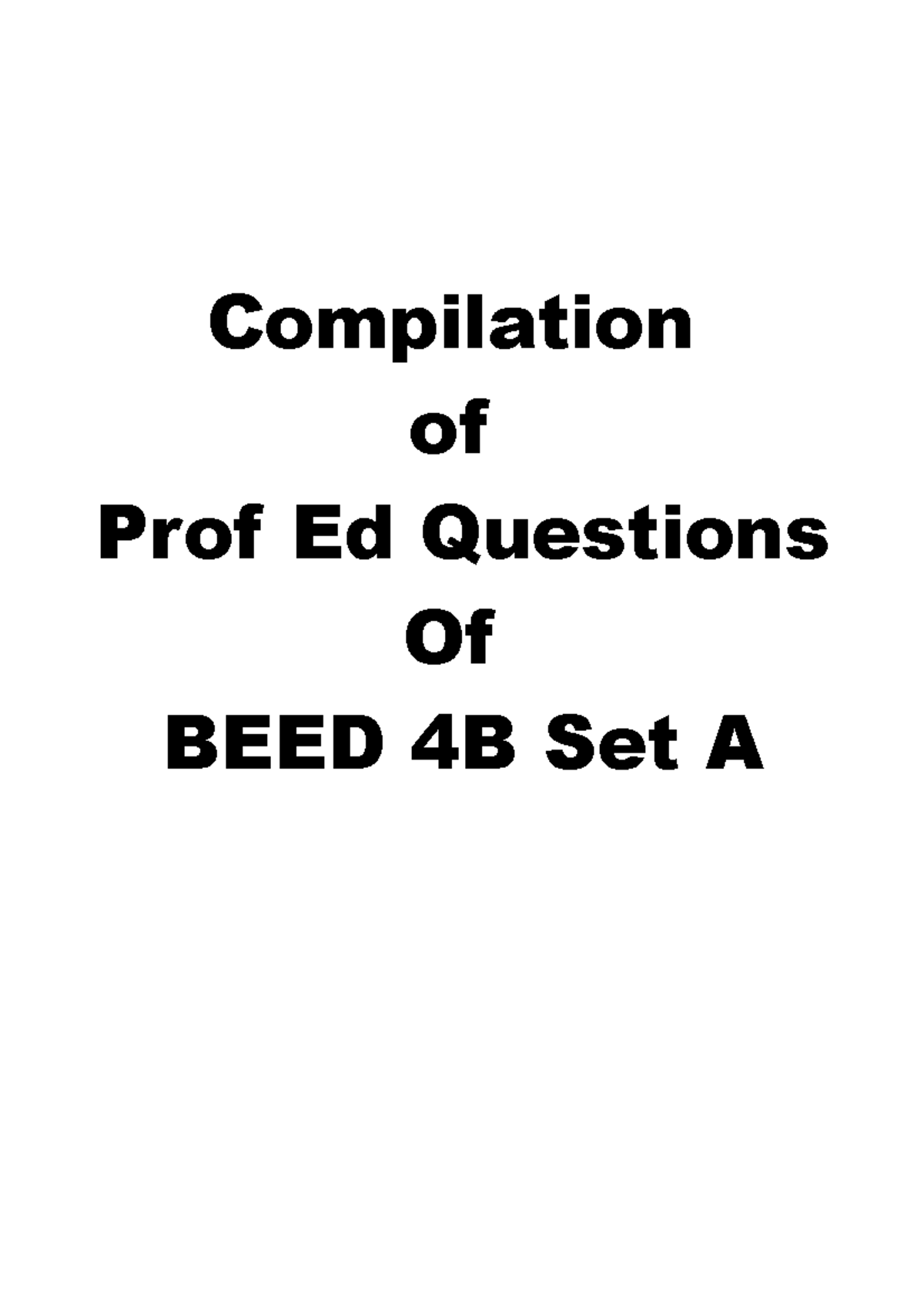 Local media 7686962695426069471 - Compilation of Prof Ed Questions Of ...