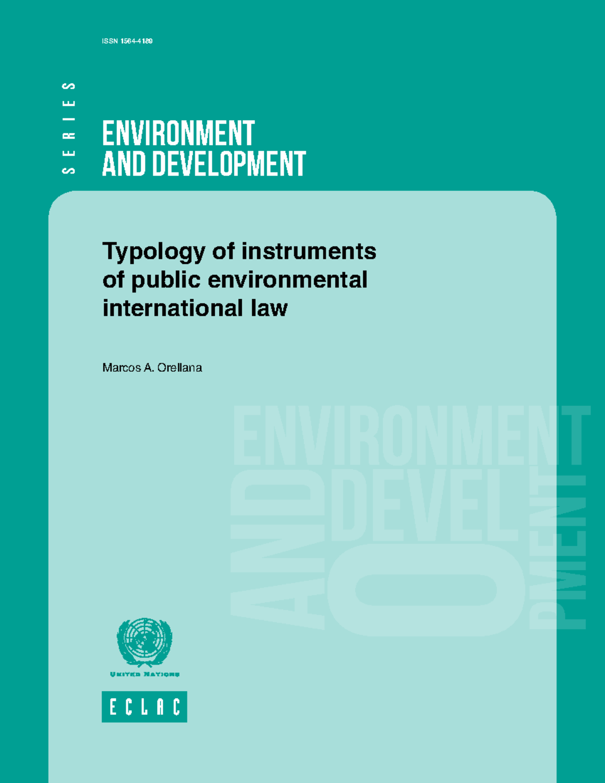 Typology of instruments of public environmental international law ...