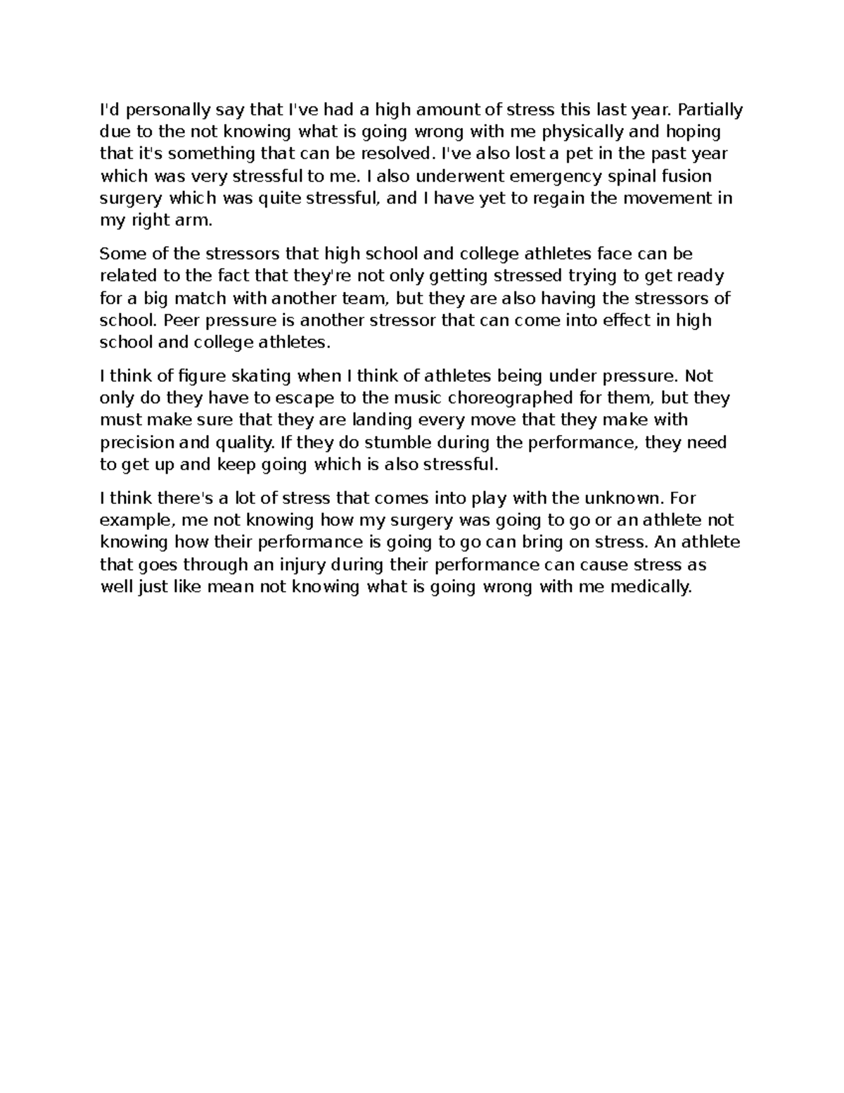 Discussion 2 sport psychology 2024 - I'd personally say that I've had a ...