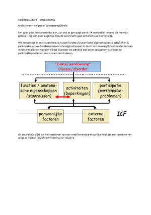 Fysiologie - Fysiologie Organisatie niveau van het menselijk lichaam ...