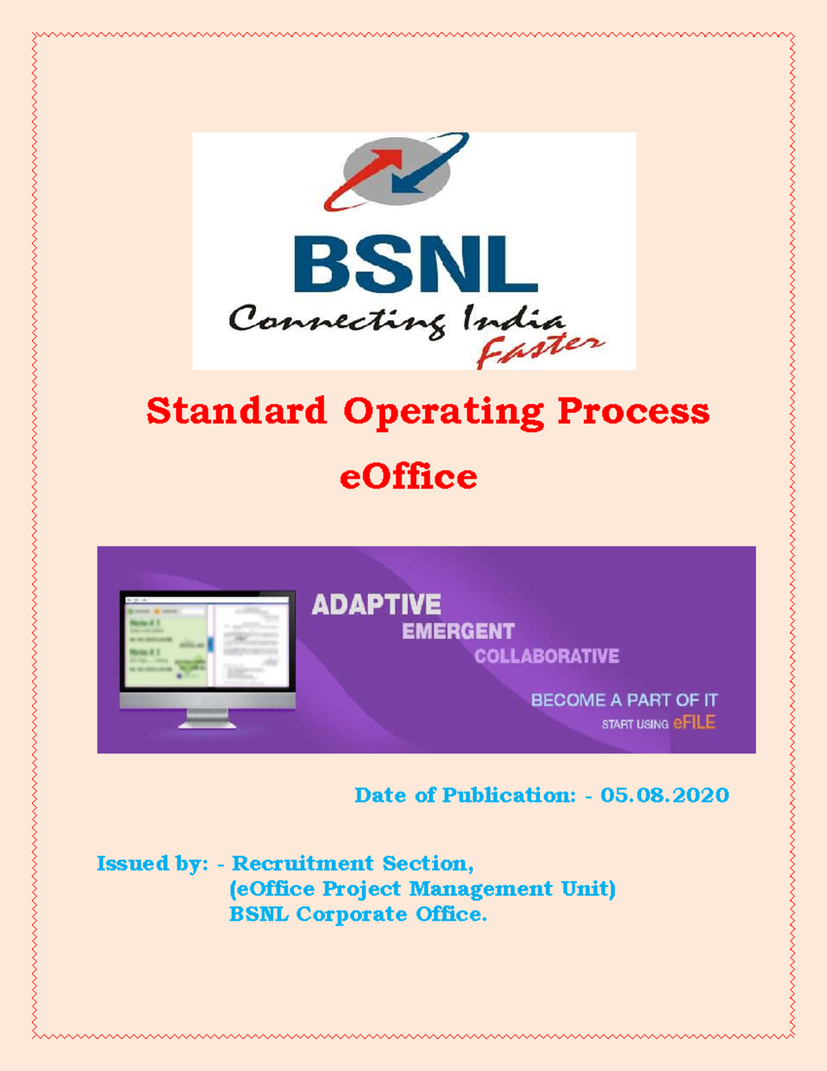 Eoffice So P-2020 Final - Standard Operating Process eOffice Date of ...
