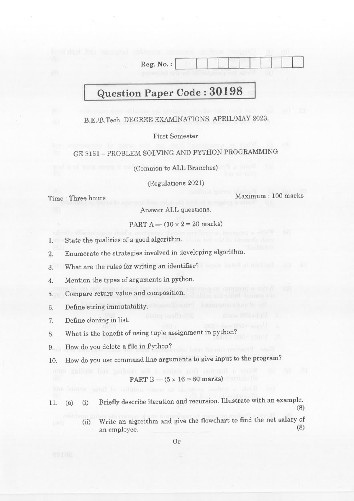 SH-ND-2023-GE 3151-Problem Solving and Python Programming-461785186-30198 - Reg. No. : Question ...