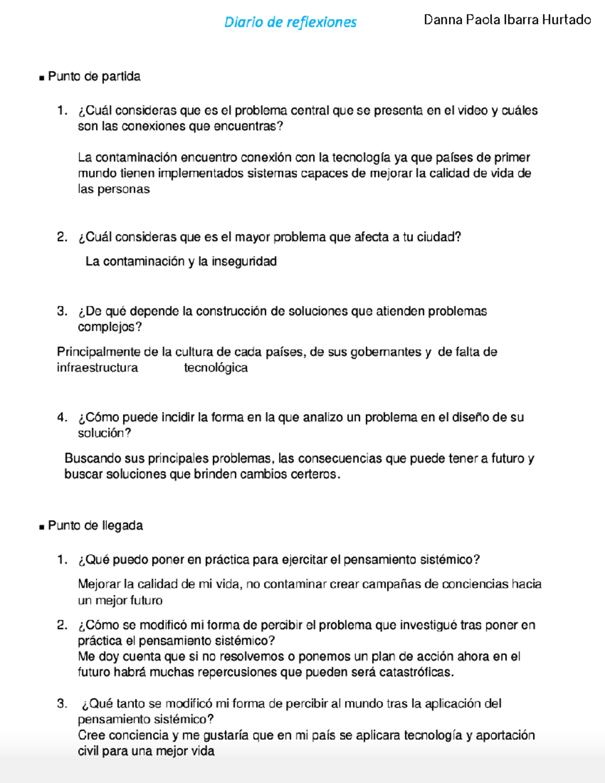 Diario Unidad 3 DPIH - Empatia para resolver - Danna Paola Ibarra Hurtado - Studocu